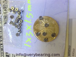 China 681ZZ 1x3x1.5mm Miniature Ball Bearings supplier